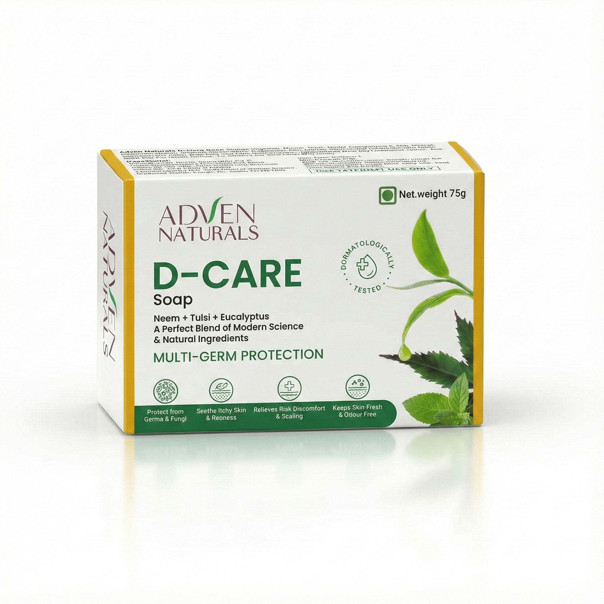 Adven Naturals D-Care Soap - Adven